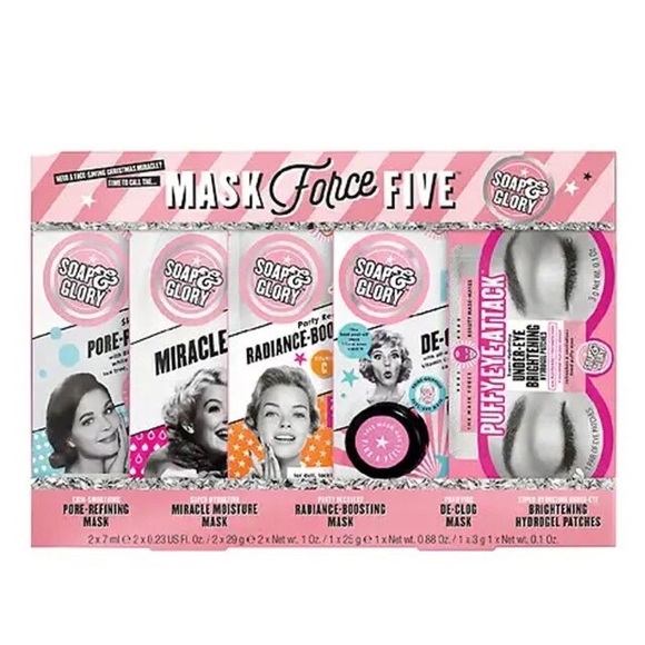 Soap & Glory | Bath & Body | Bnib Soap Glory Mask Force Five Set | Poshmark